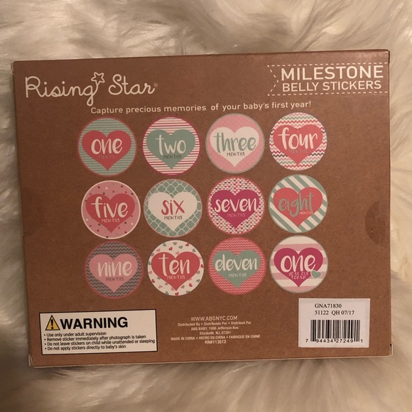 Rising Star | Other | New Milestone Baby Belly Stickers | Poshmark